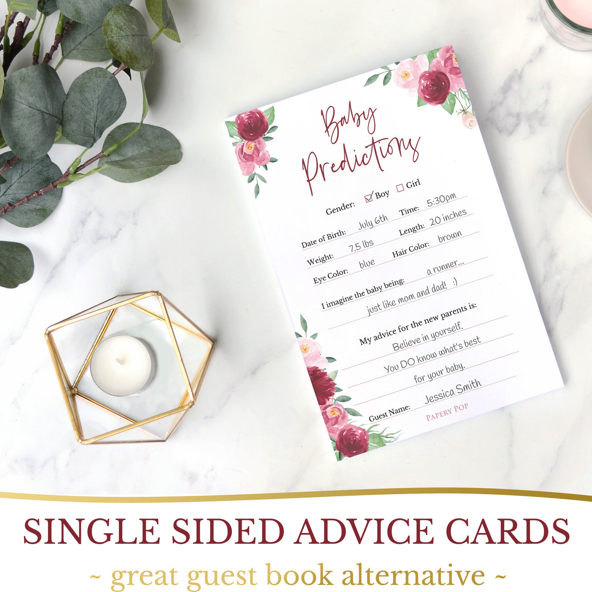 Baby Shower Games for Boys or Girls - Set of 5 Activities for 25 Guest ...