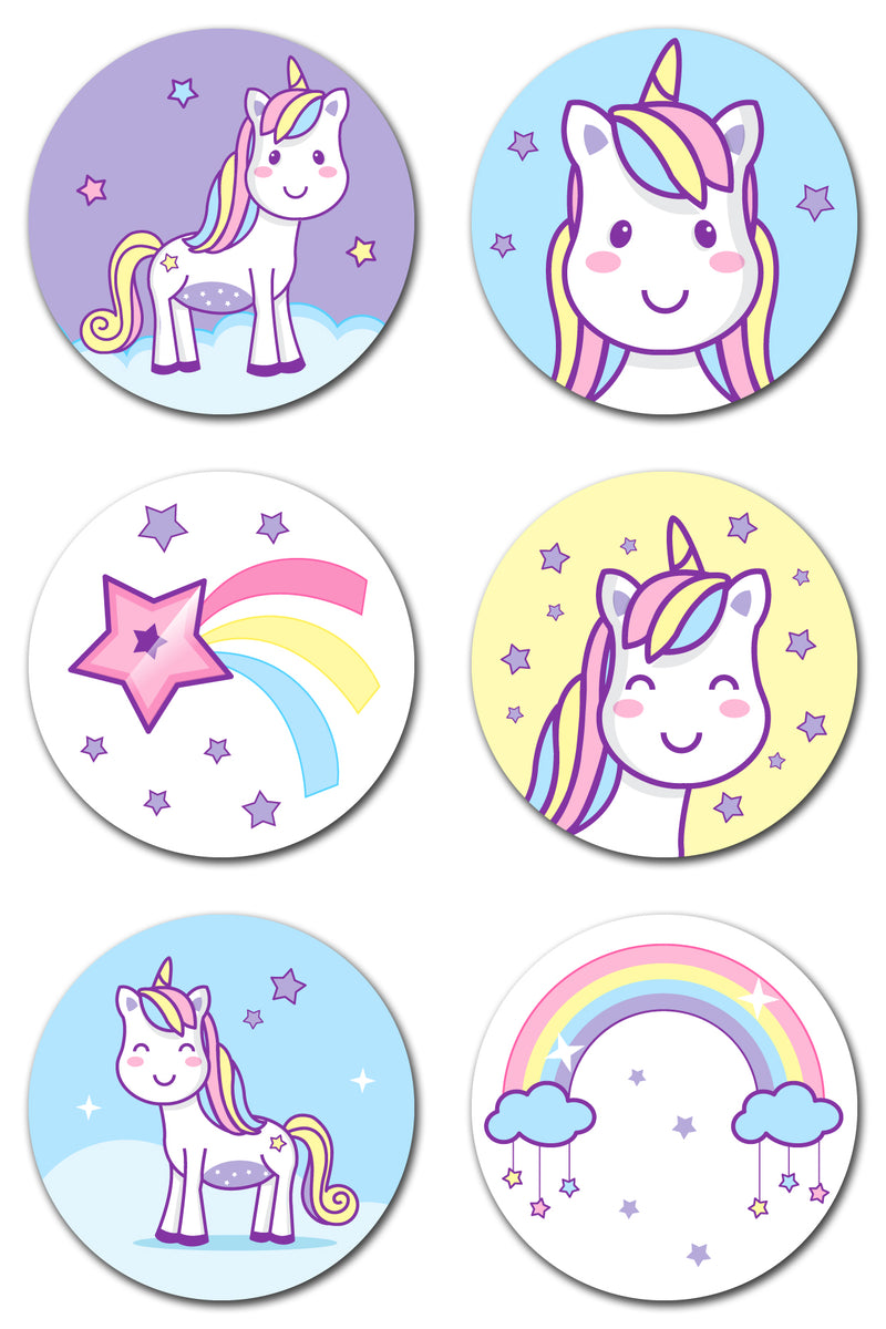 Unicorn Stickers (Pack of 324) - Birthday Party Labels Favor Decoratio ...